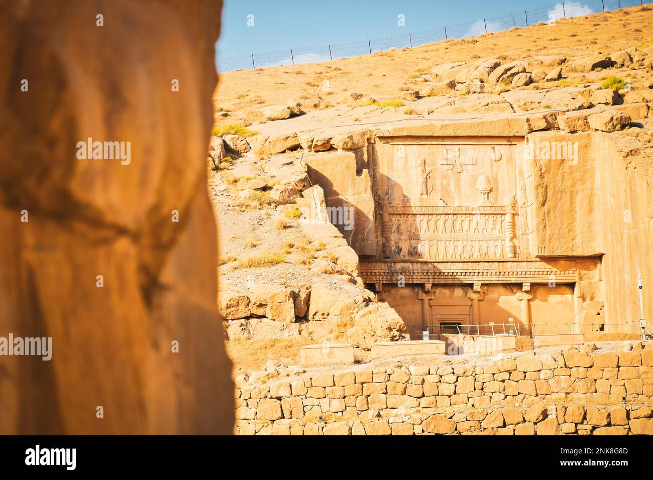 Persepolis, Iran - 8th june, 2022: scenic carved rocks in Persepolis ...
