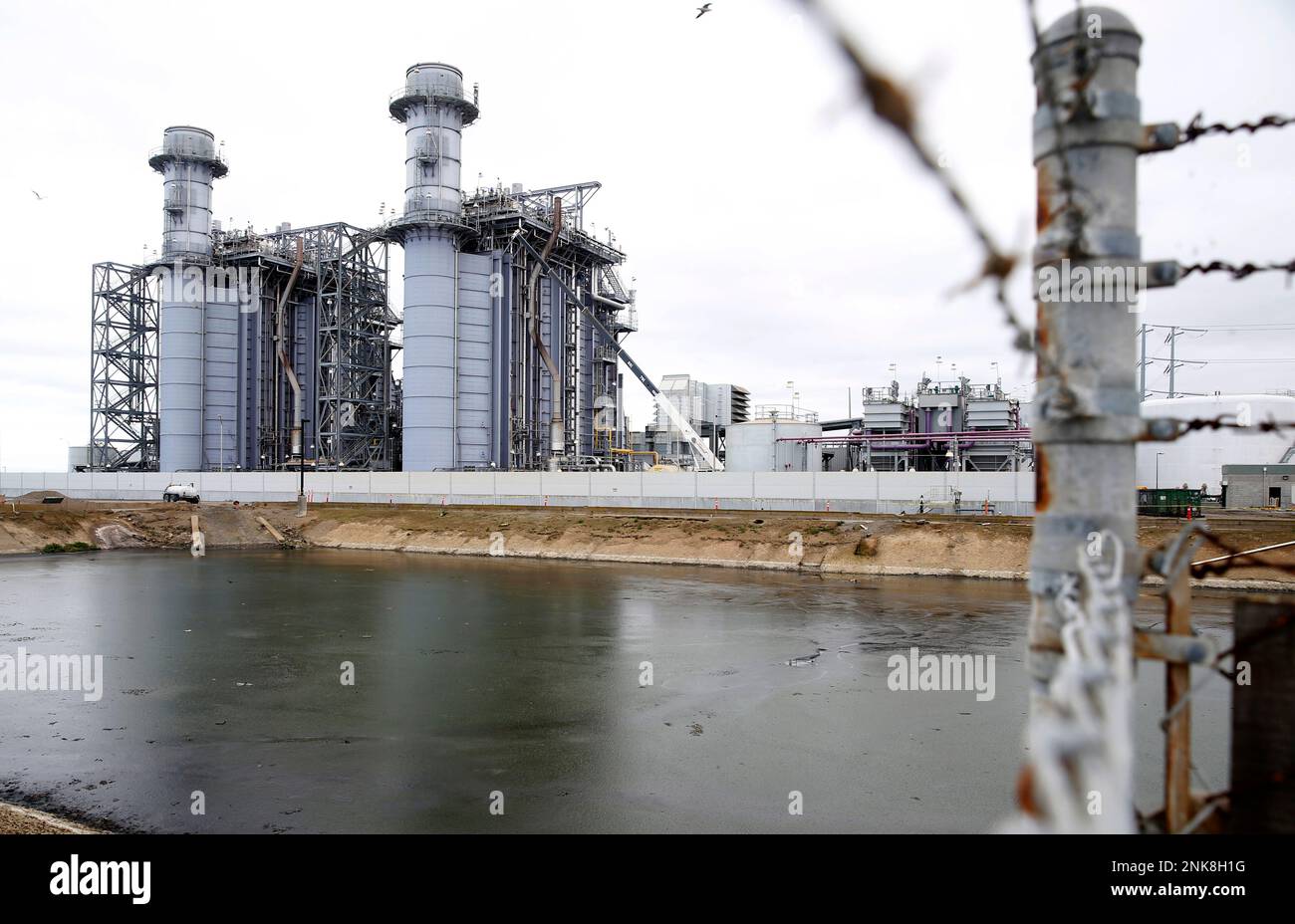The Russell City Energy Center power plant is seen in Hayward, Calif ...