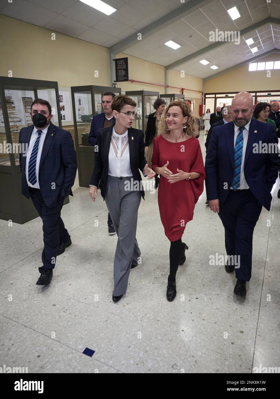 The president of Congress, Meritxell Batet, (right) and the president ...