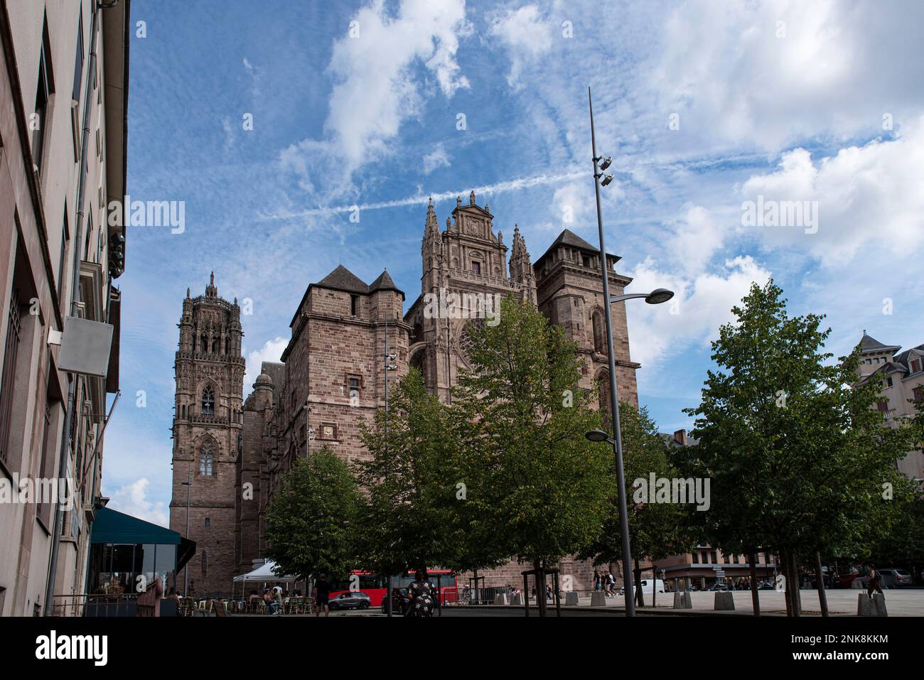 Cathedral of the city of Rodez in the south of France Stock Photo - Alamy