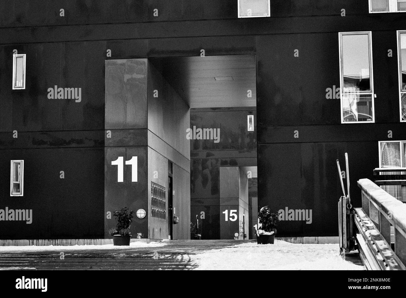 Modern building in a modern architectural style from South Harbour ...