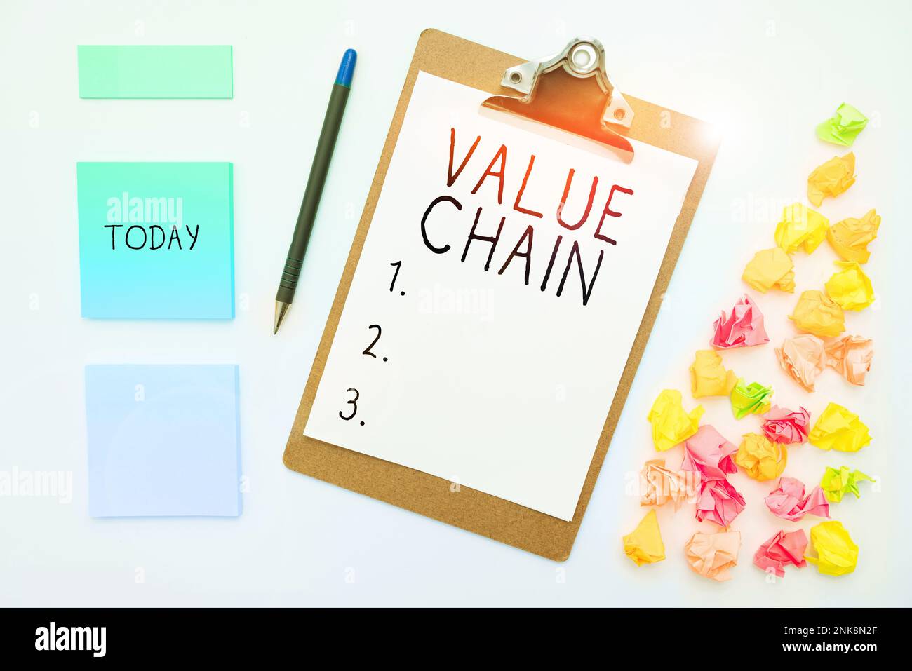 Text showing inspiration Value Chain. Word Written on Business ...