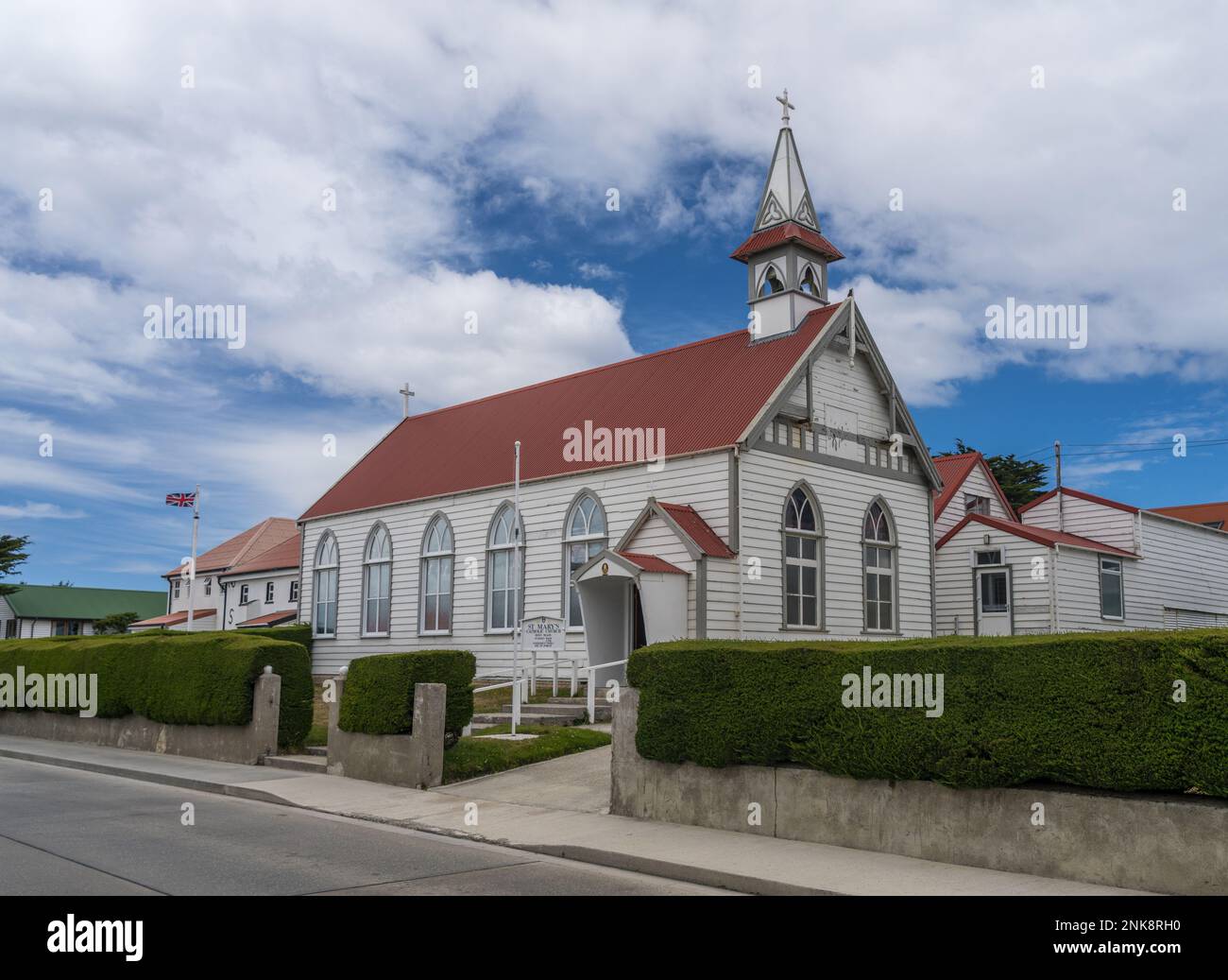 St Mary Catholic church in Stanley Falkland Islands Stock Photo - Alamy