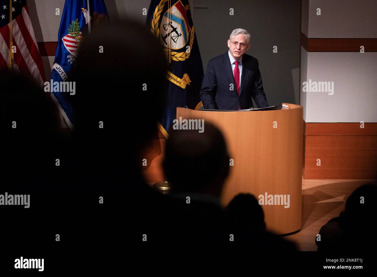 Attorney General Merrick Garland speaks during the Chiefs of Police ...