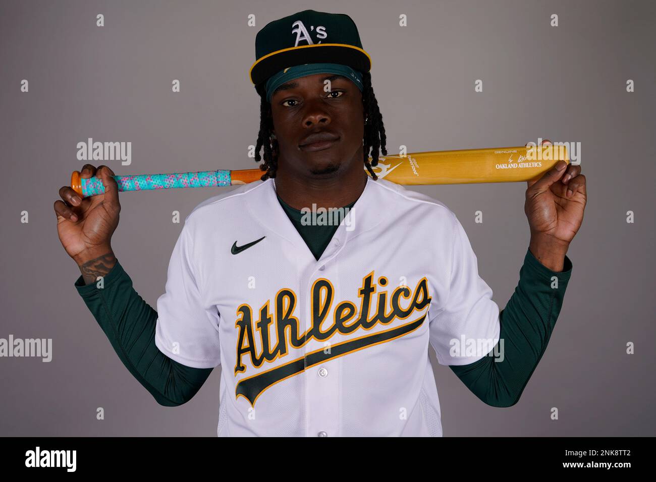 This is a 2023 photo of outfielder Lawrence Butler of the Oakland ...
