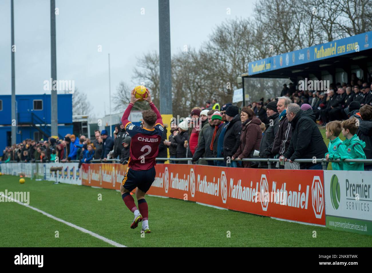 Bridgend, Wales 06 February 2022. Nathaniel MG Cup final match between ...