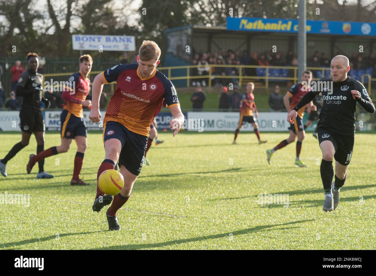 Bridgend, Wales 06 February 2022. Nathaniel MG Cup final match between ...