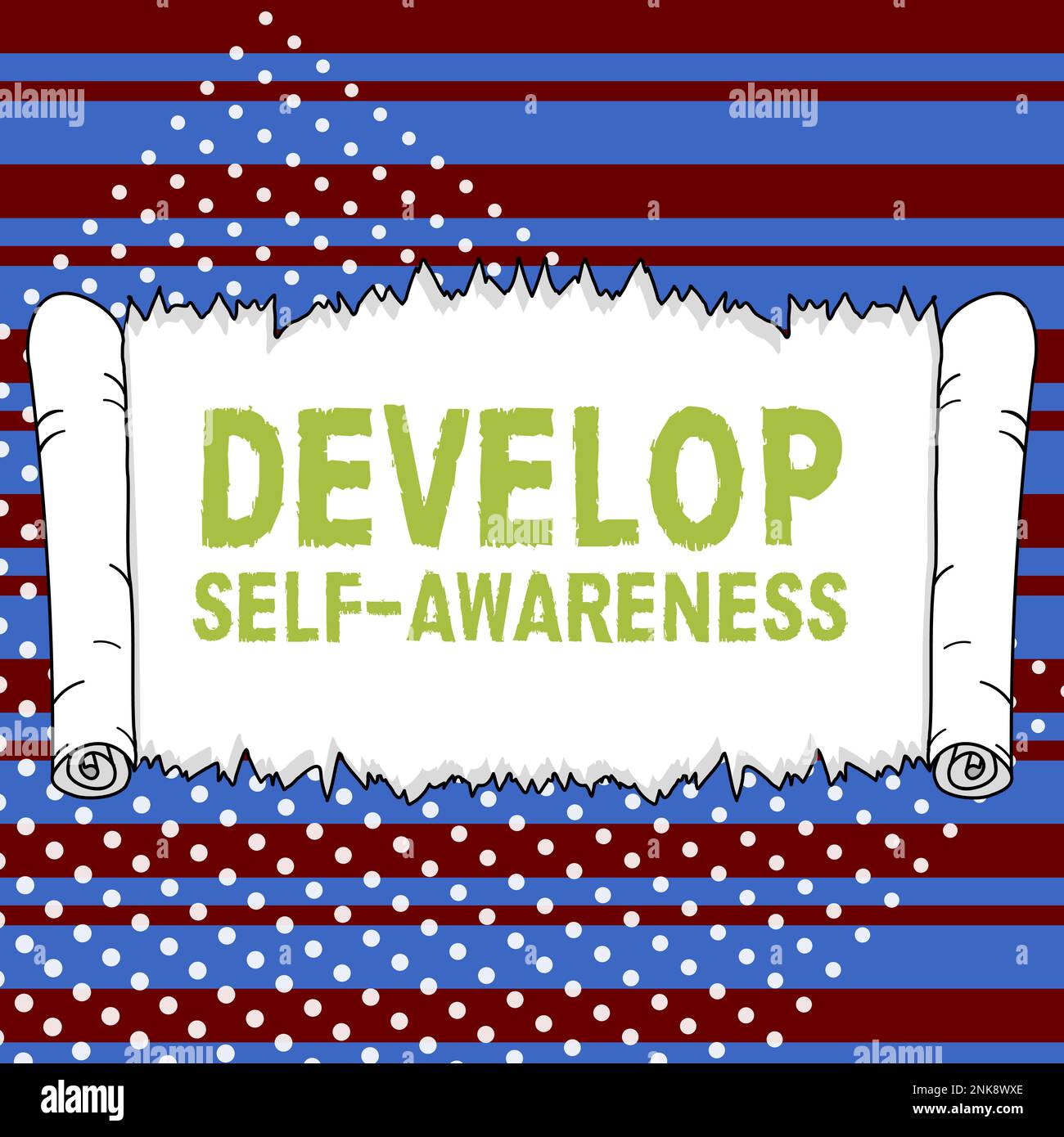 Text showing inspiration Develop Self Awareness. Business showcase ...