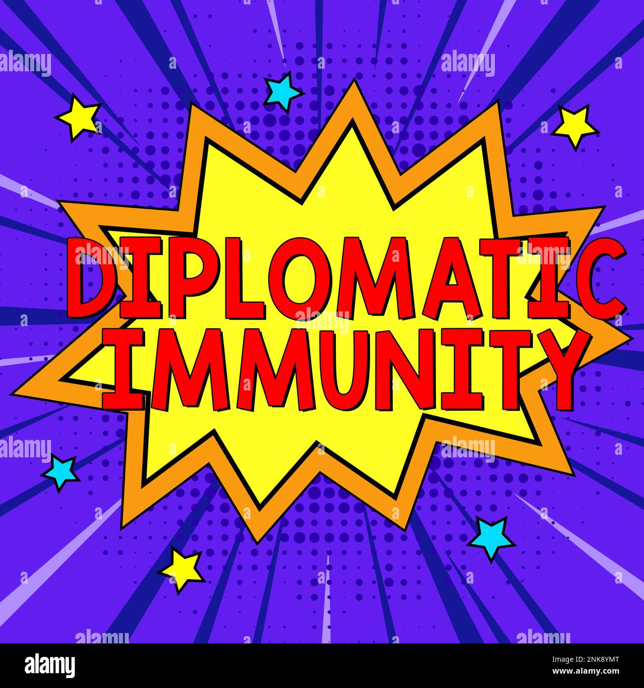 Text sign showing Diplomatic Immunity. Business showcase law that gives ...