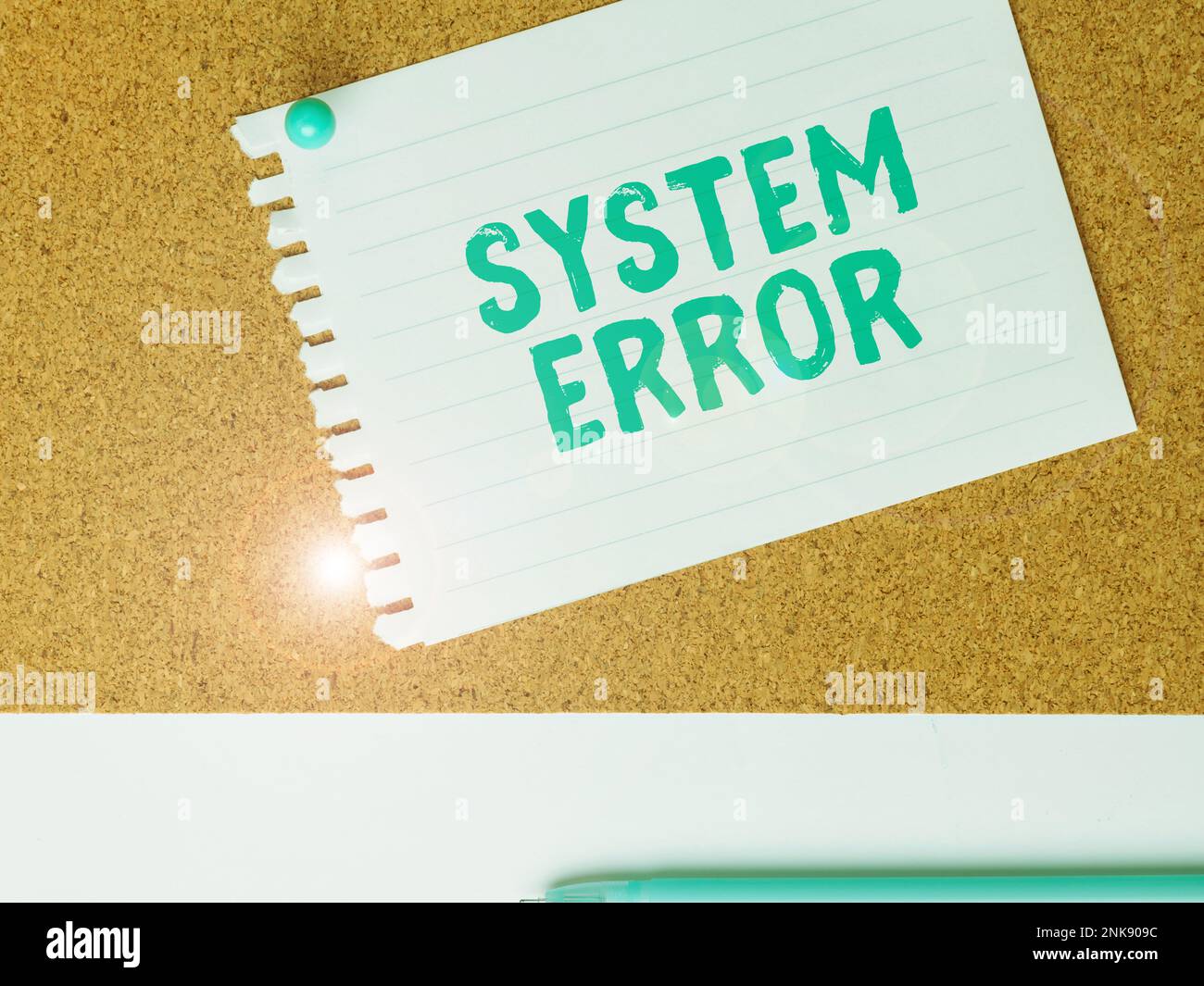 Conceptual caption System Error. Business concept Technological failure ...