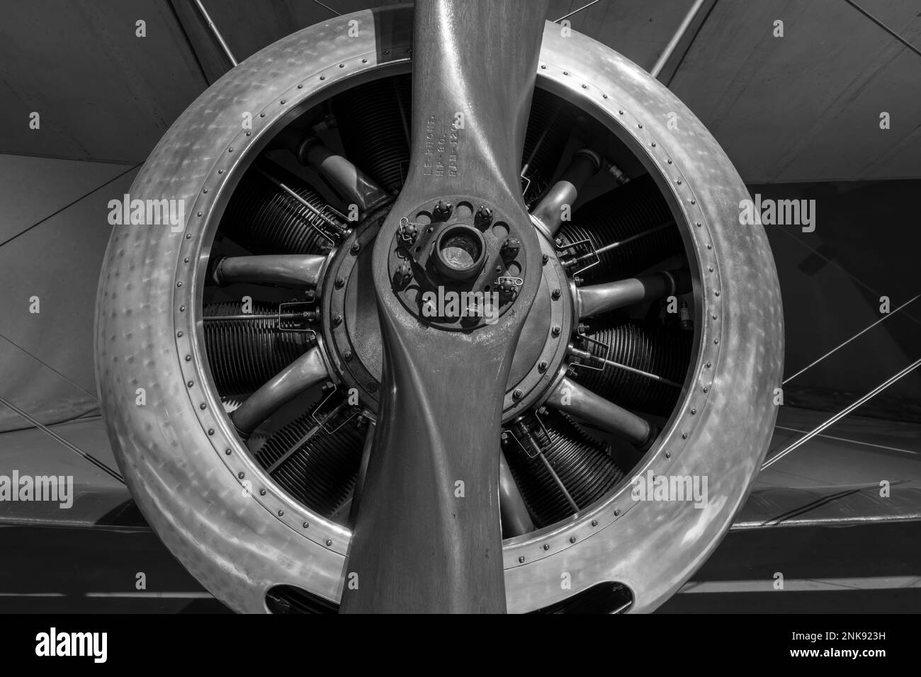 Front view biplane Black and White Stock Photos & Images - Alamy