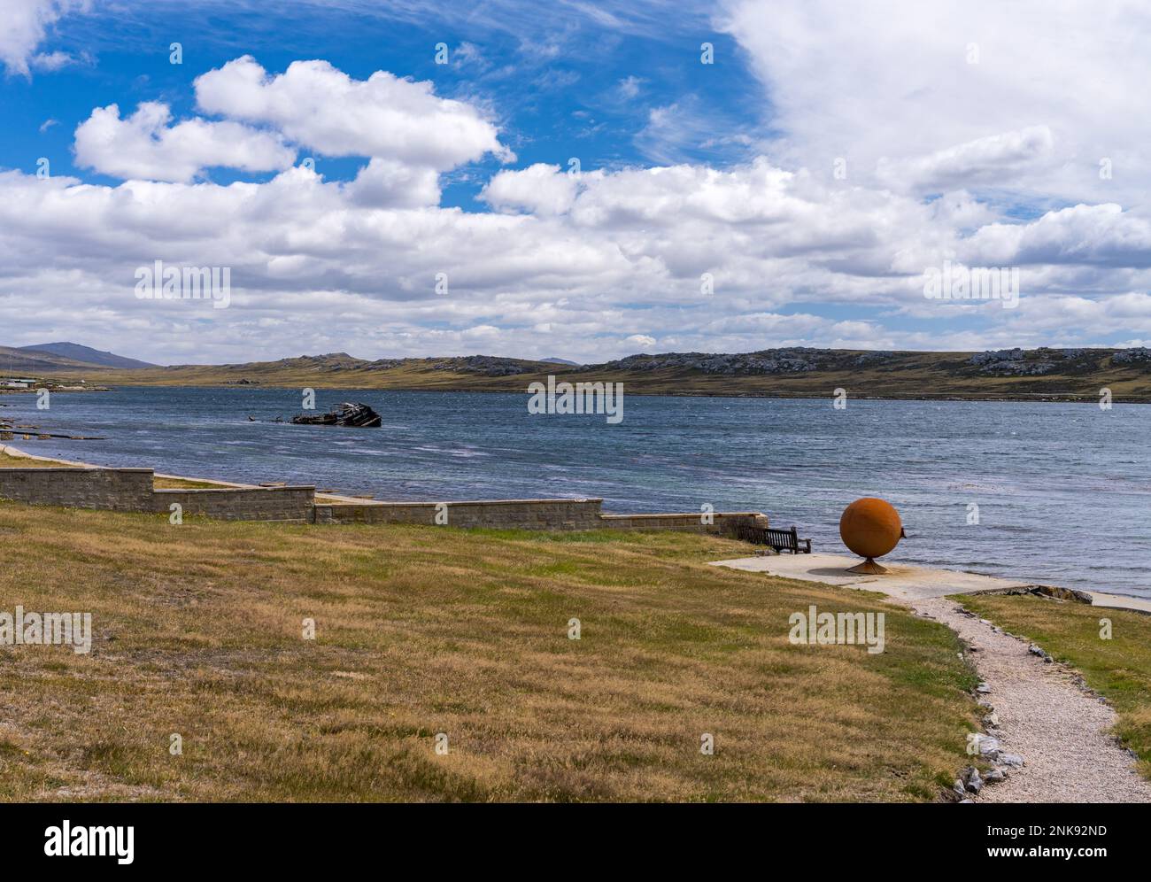 Wreck of the ship known as the Jhelum that was abandoned in Stanley ...