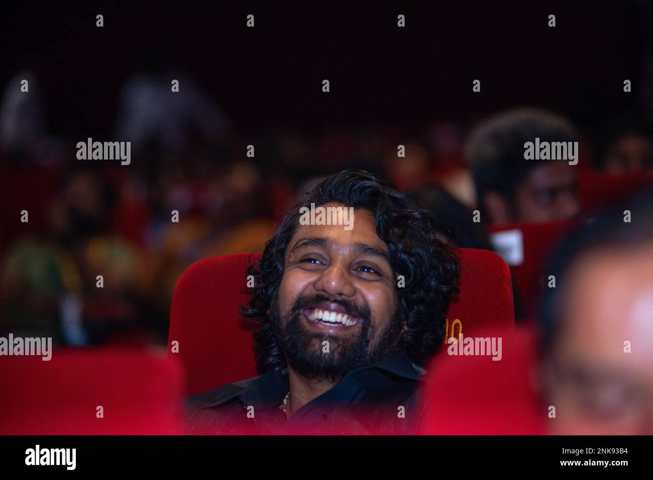 Bengaluru, India. 23rd Feb, 2023. Dhruva Sarja Indian actor smiles as ...