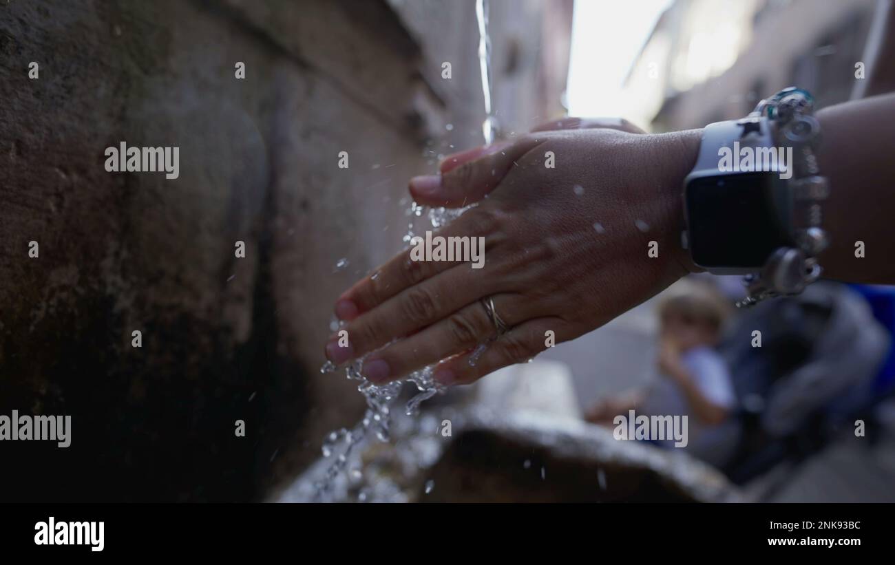 Washing hands in slow motion hi-res stock photography and images - Alamy