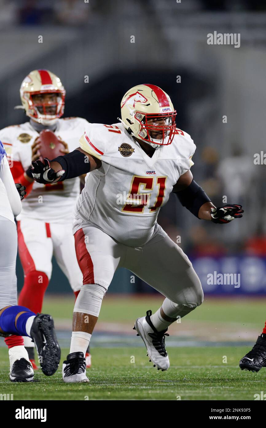 BIRMINGHAM, AL - APRIL 30: Birmingham Stallions offensive lineman ...