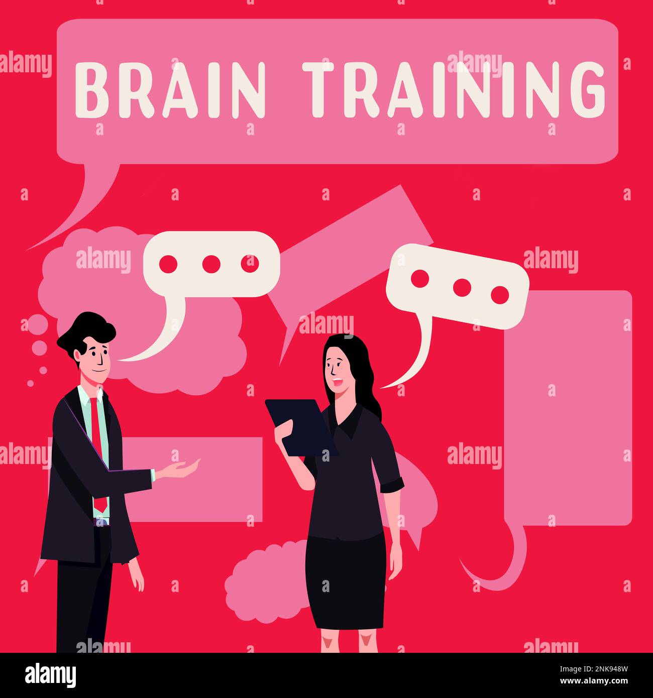 Hand writing sign Brain Training. Business approach mental activities ...