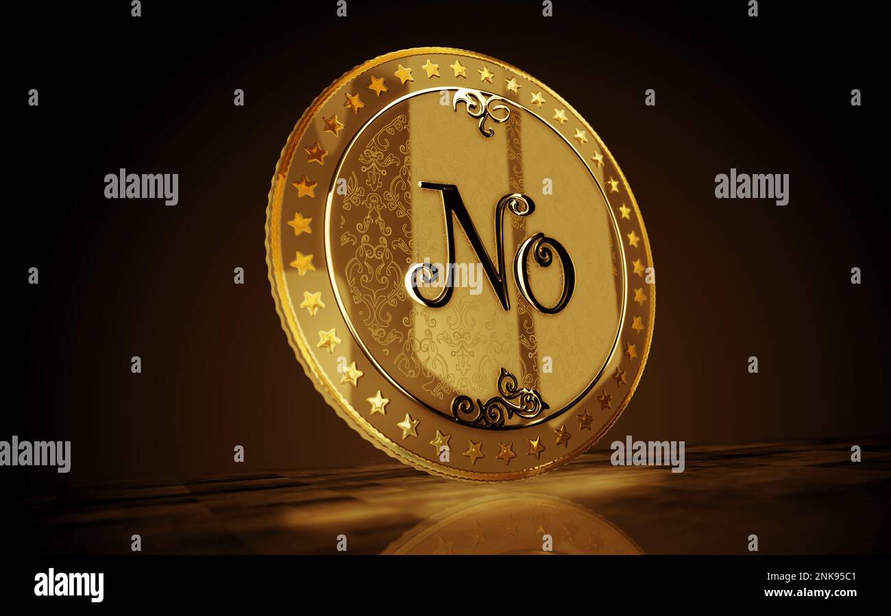 Yes or No random decision choice and gamble gold coin on green screen ...