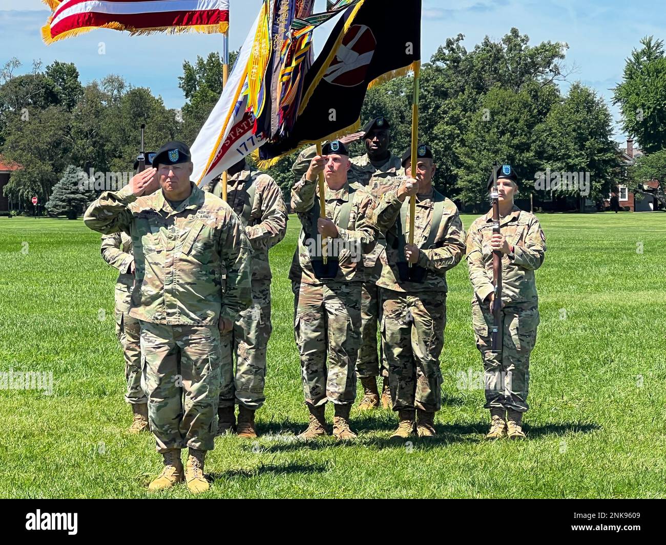 The 84th Training Command color guard, led by Command Sgt. Major Scott ...