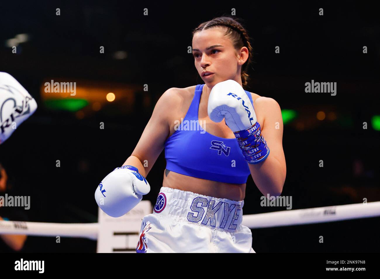 NEW YORK, NY - APRIL 30: Skye Nicholson of Yatala Australia boxes ...