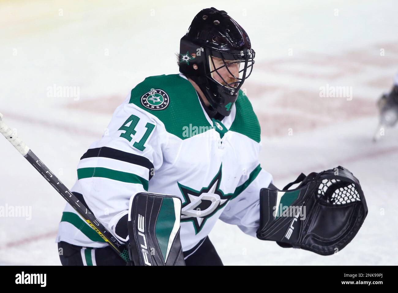 NHL profile photo on Dallas Stars goalie Scott Wedgewood at a game ...