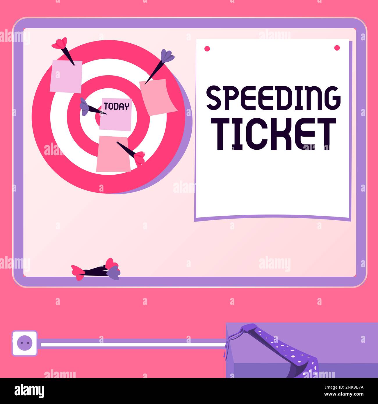 Conceptual caption Speeding Ticket. Business showcase psychological ...