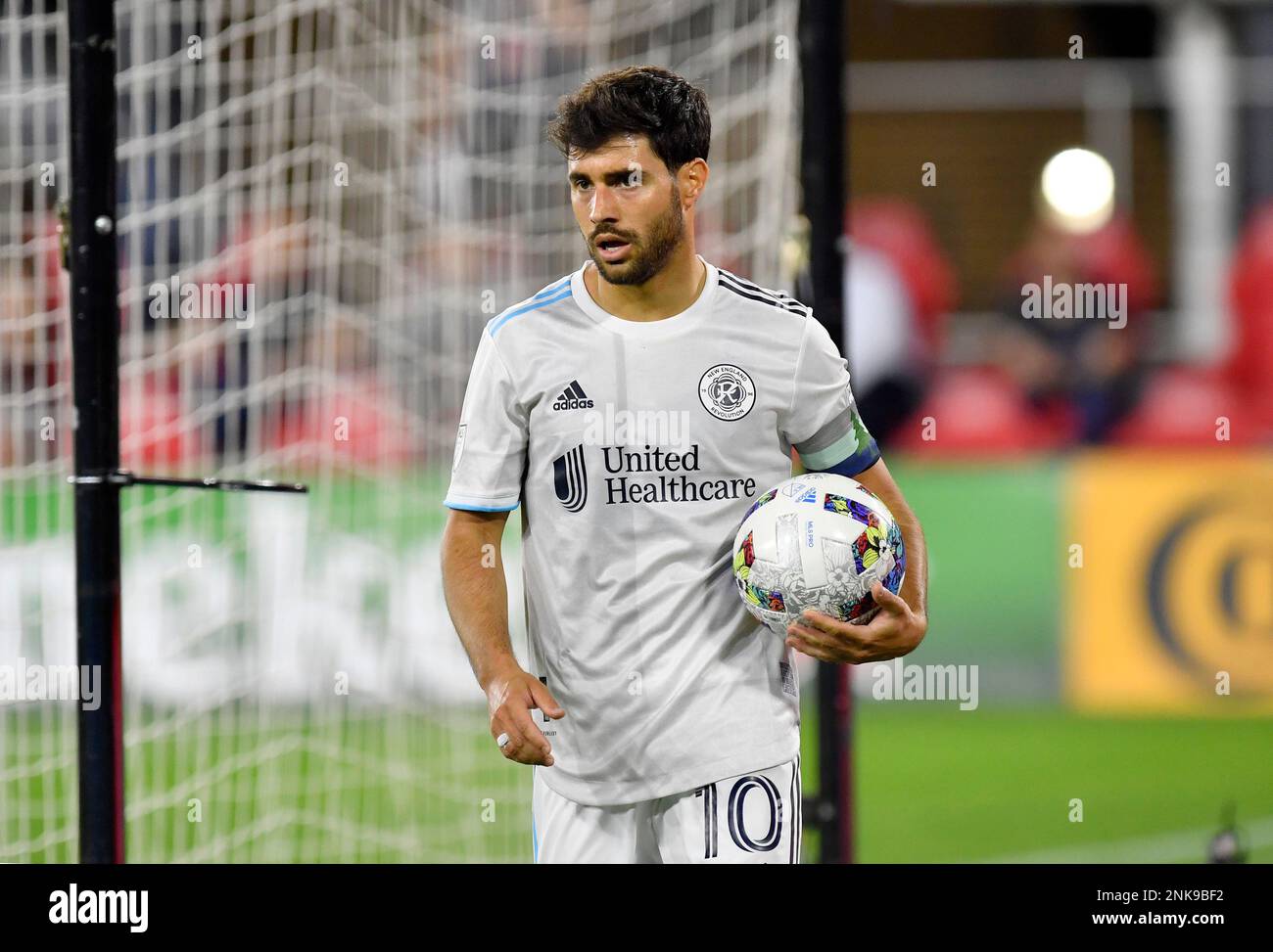 WASHINGTON, DC - APRIL 23: New England Revolution midfielder Carles Gil ...