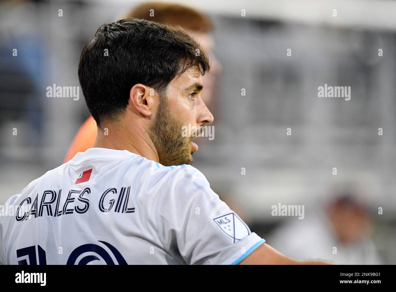WASHINGTON, DC - APRIL 23: New England Revolution midfielder Carles Gil ...