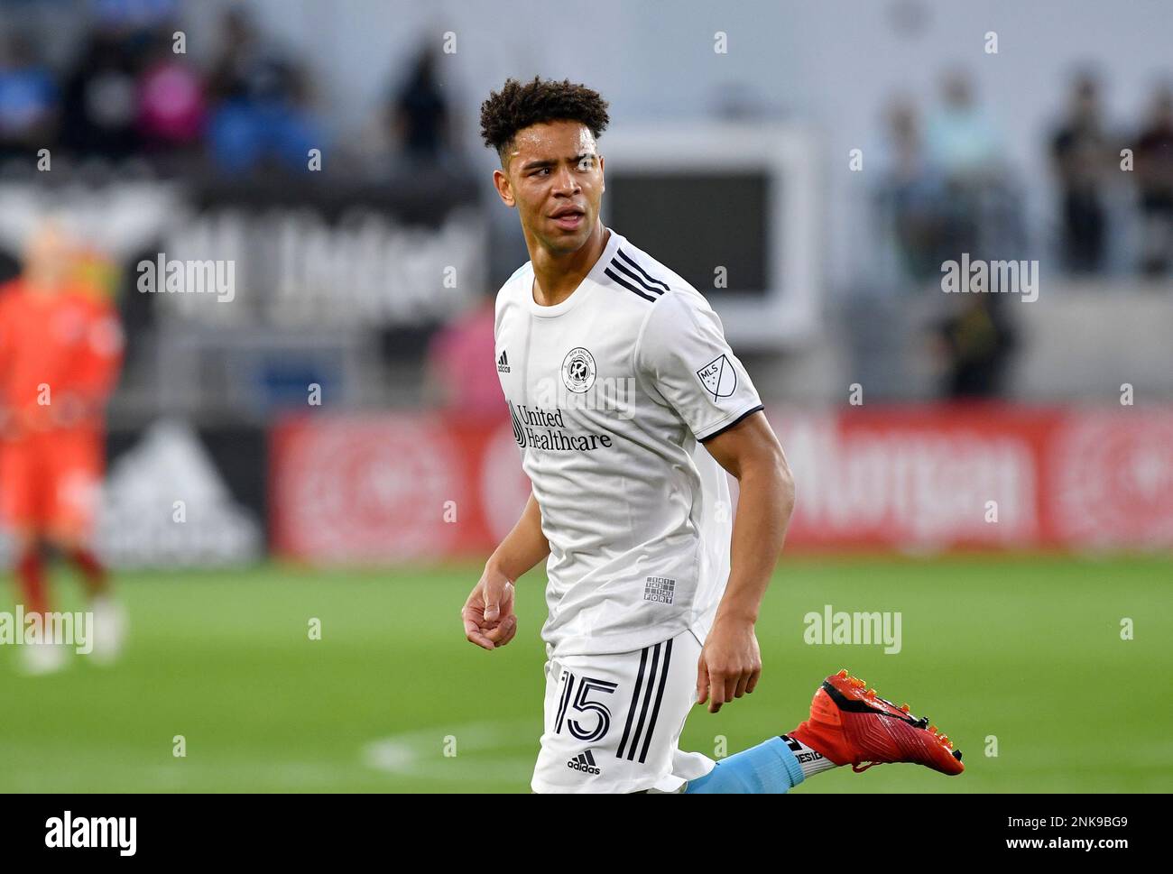 WASHINGTON, DC - APRIL 23: Revolution defender Brandon Bye (15 ...