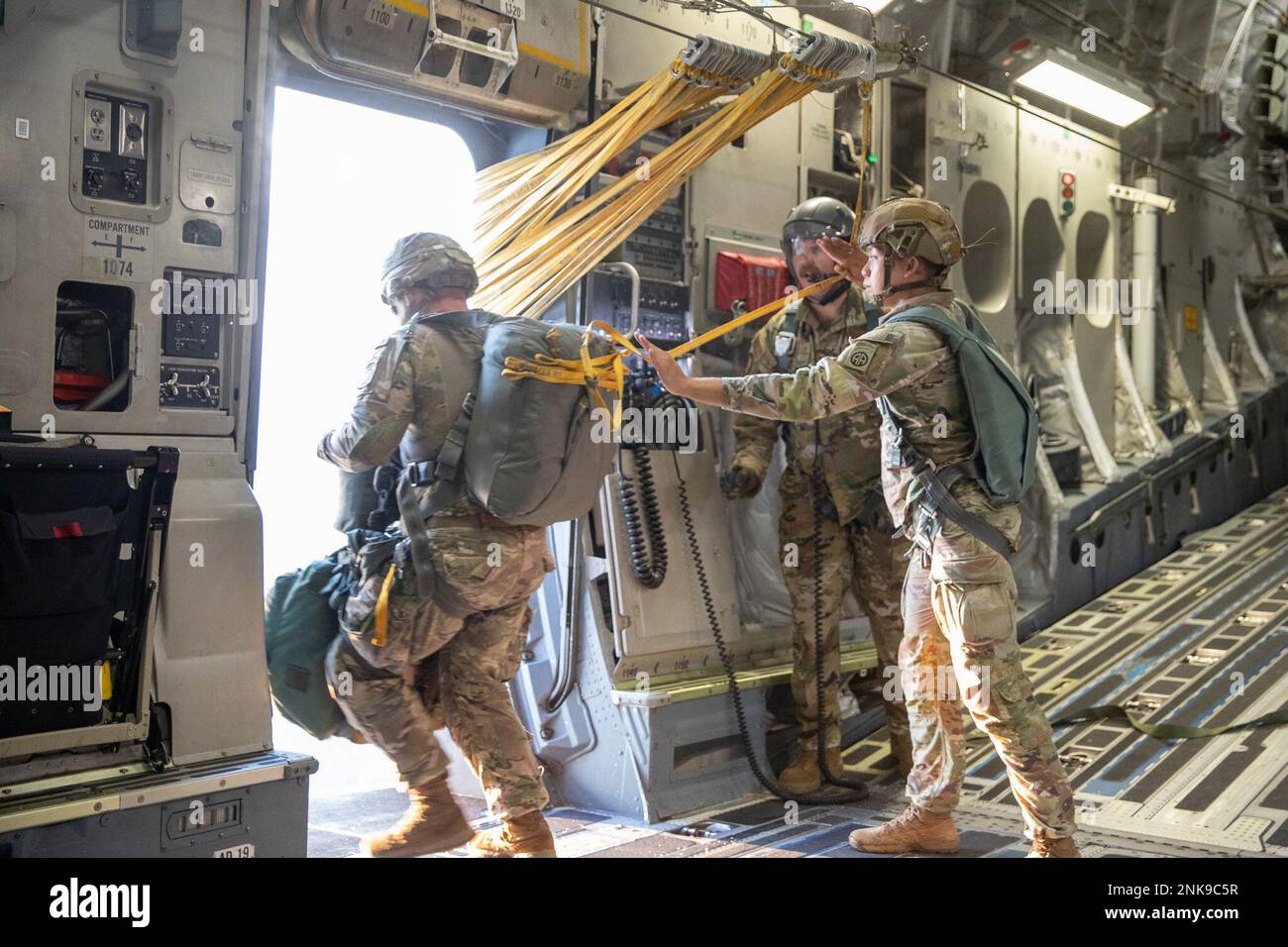 A Paratrooper assigned to the Headquarters and Headquarters Battalion ...