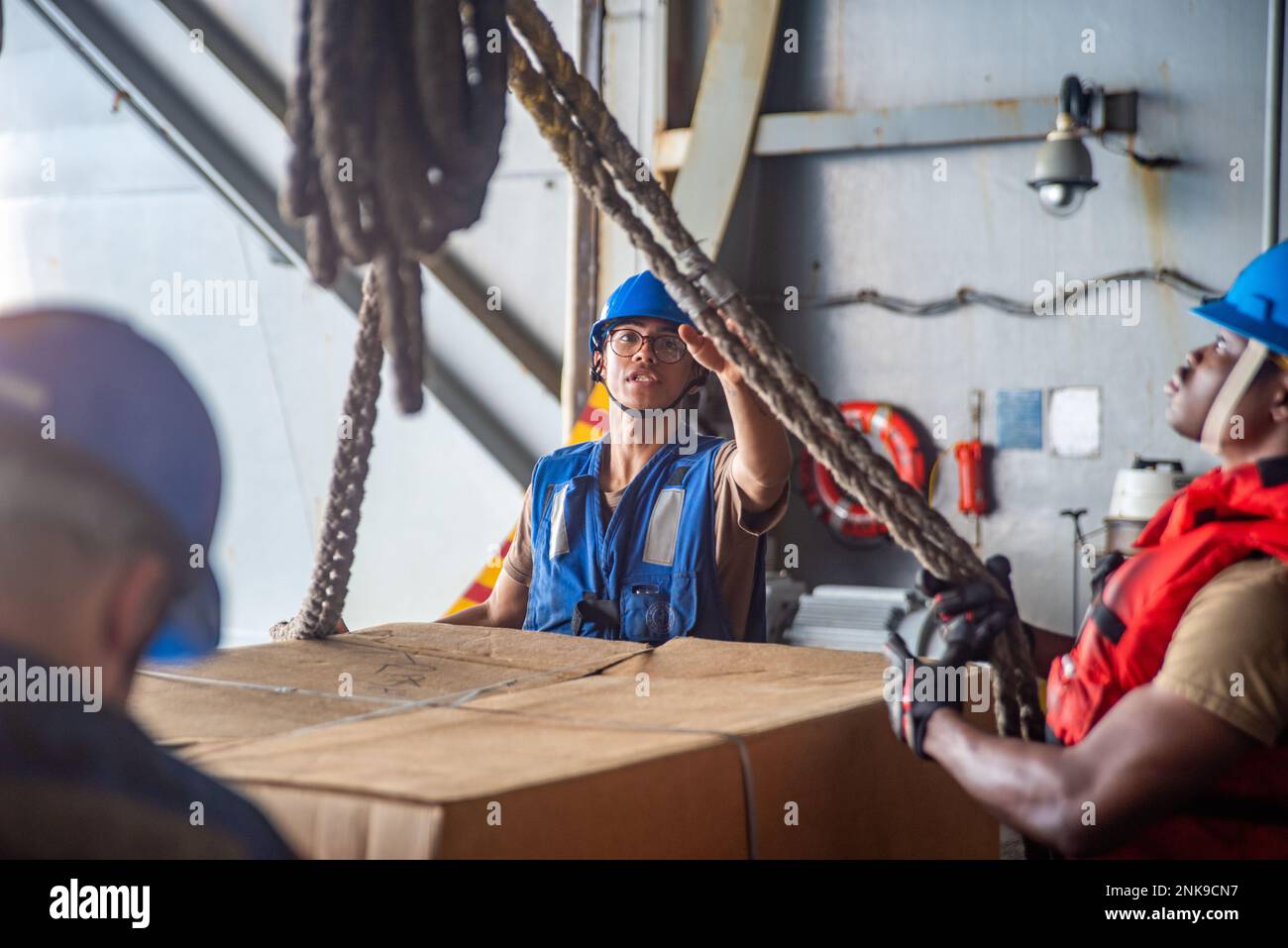 220812-N-BR419-1014 PHILIPPINE SEA (Aug. 12, 2022) Boatswain’s Mate ...