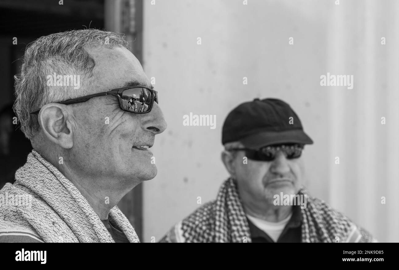 U.S. Air Force contractors acting as tribal elders meet with Charlie ...