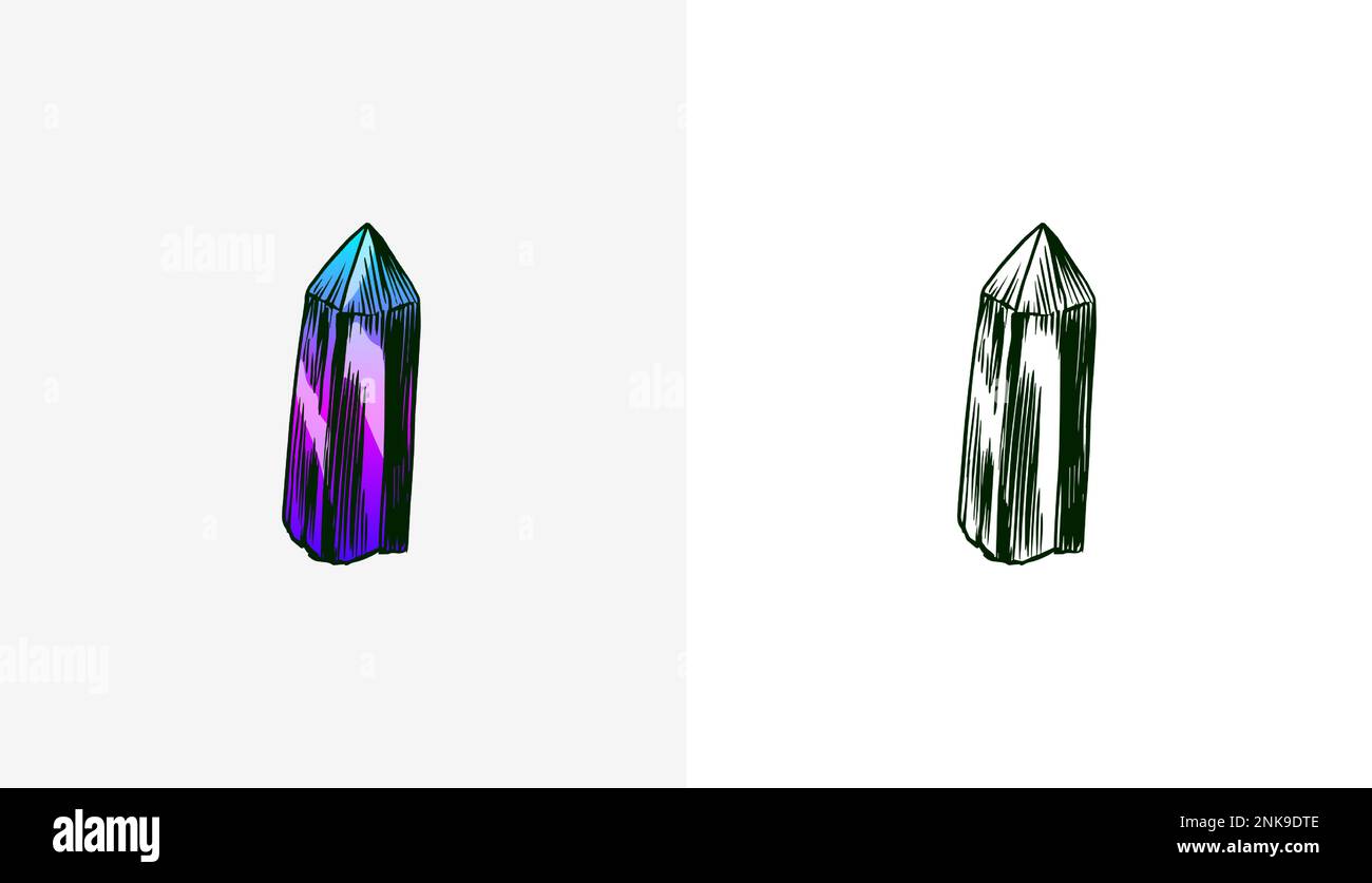 Magic stone or crystal or solid material. Predatory forest Wild bird ...