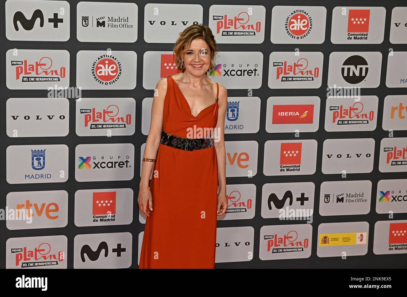 María Pujalte poses at the photocall of the Platino Iberoamerican Film ...