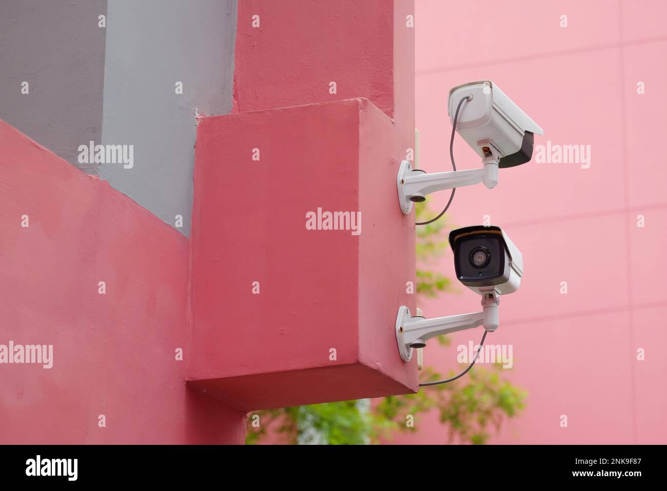 Security camera setup, cctv installation Stock Photo - Alamy