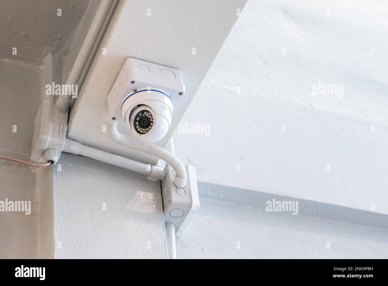 Security camera setup, cctv installation Stock Photo - Alamy