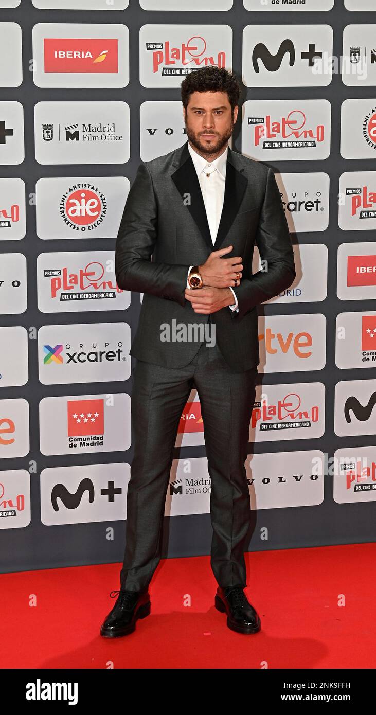 José Lamuño poses at the photocall of the Platinum Ibero-American Film ...