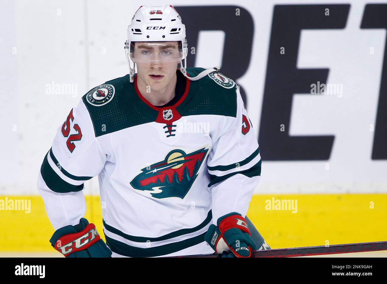 NHL profile photo on Minnesota Wild player Connor Dewar at a game ...