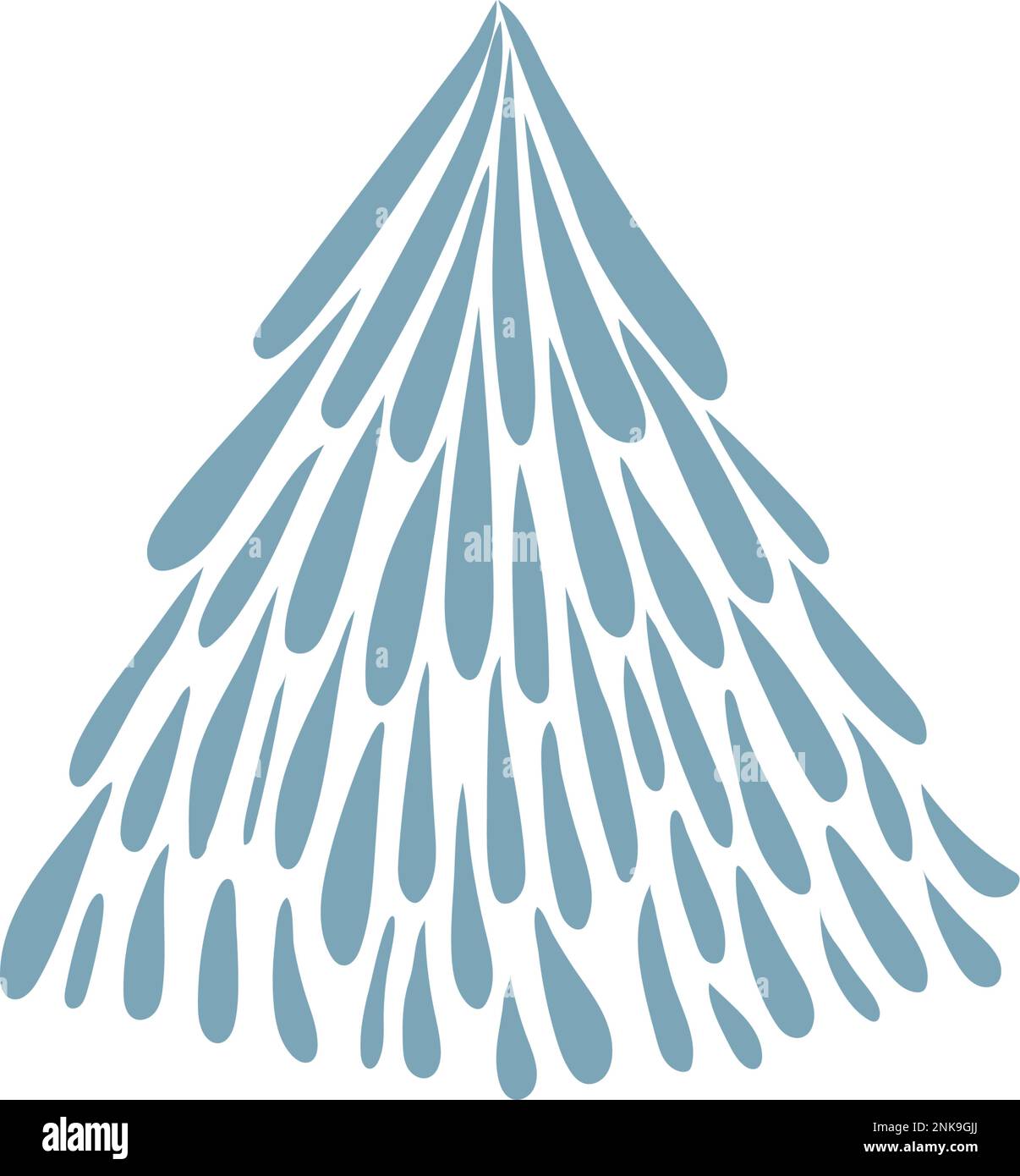 Blue Christmas tree vector illustration Stock Vector Image & Art - Alamy
