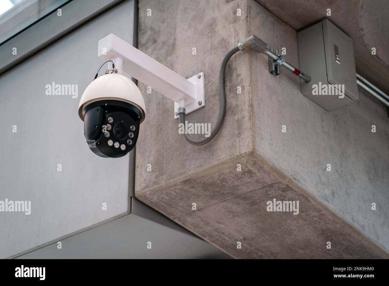 Security camera setup, cctv installation Stock Photo - Alamy