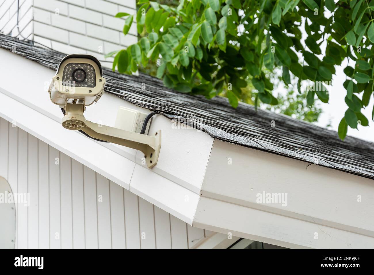 Security camera setup, cctv installation Stock Photo - Alamy