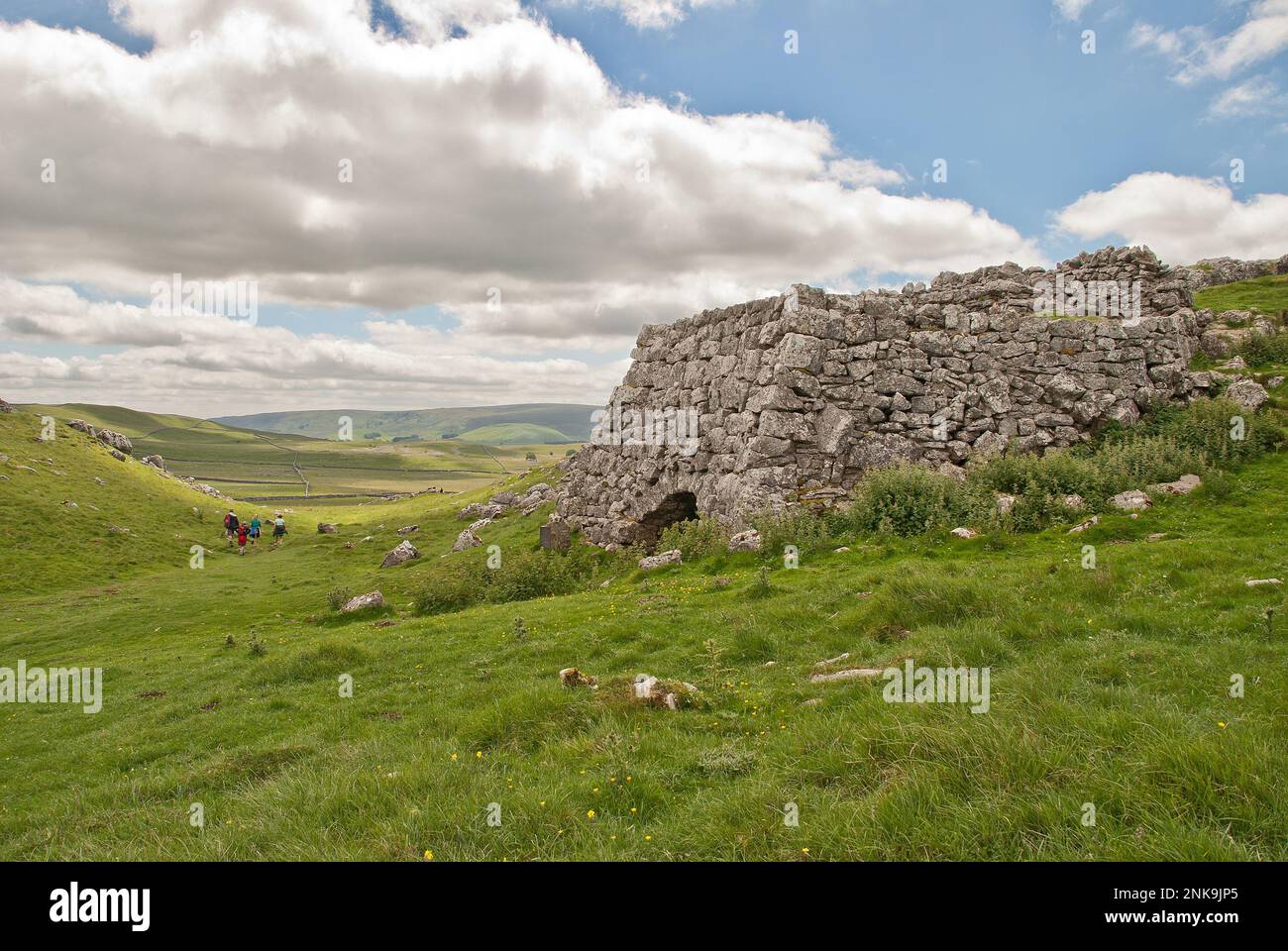 Remnants of a lime kiln.....located on the Dales Way not far from ...
