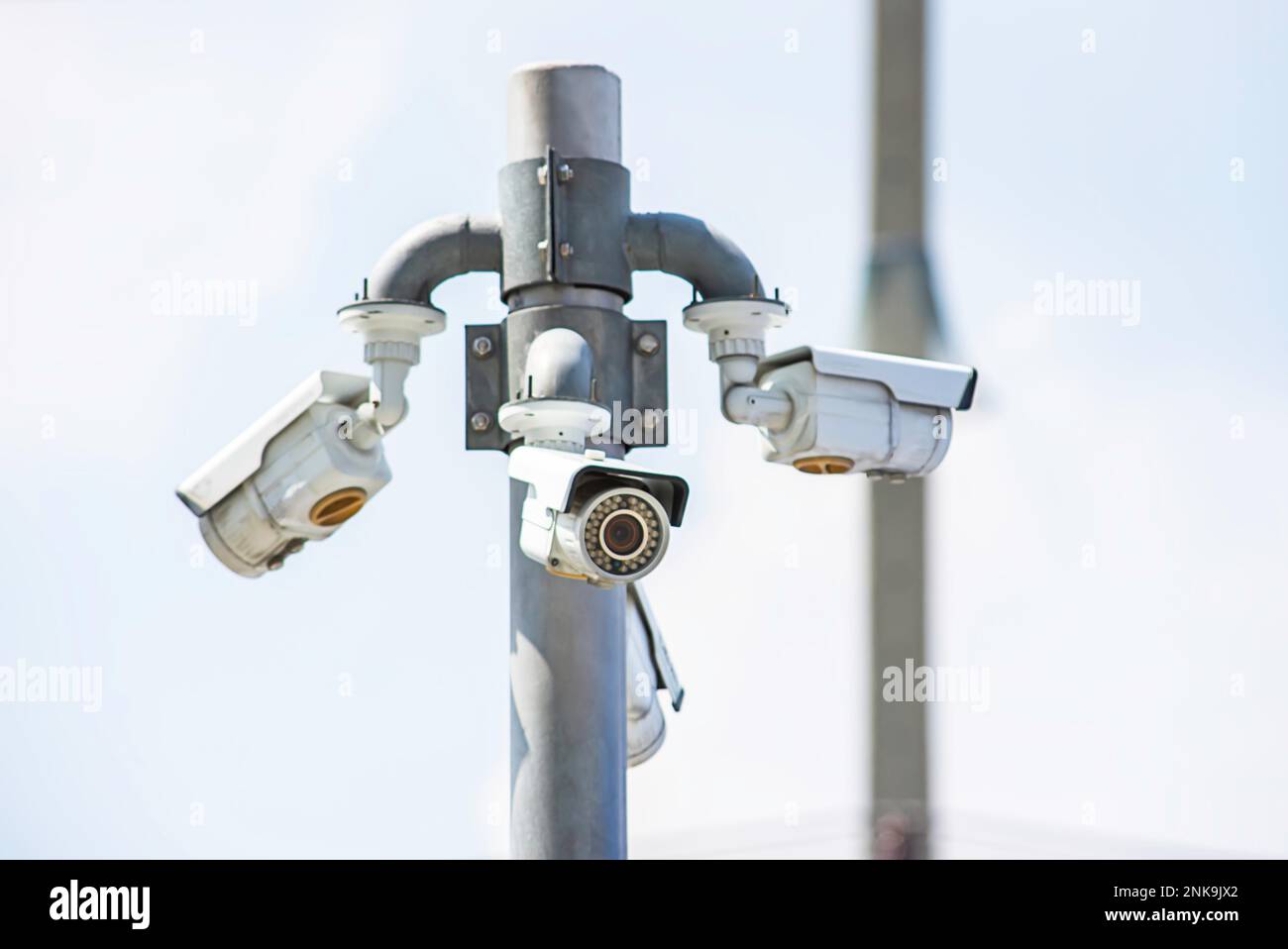 Security camera setup, cctv installation Stock Photo - Alamy