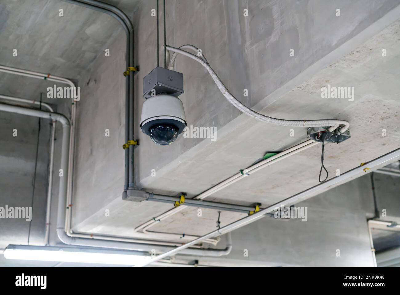 Security camera setup, cctv installation Stock Photo - Alamy