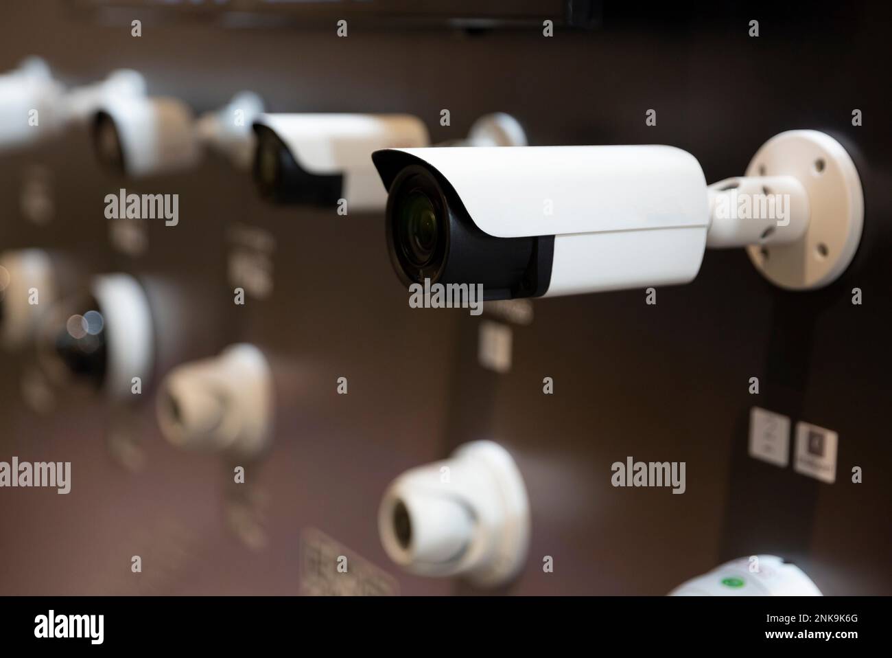 Security camera setup, cctv installation Stock Photo - Alamy