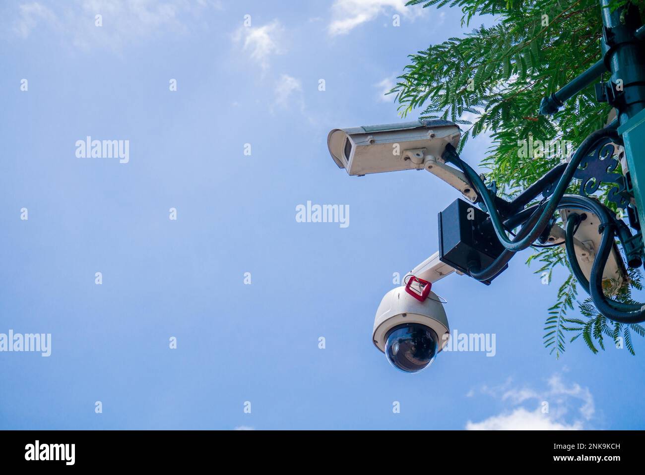 Security camera setup, cctv installation Stock Photo - Alamy
