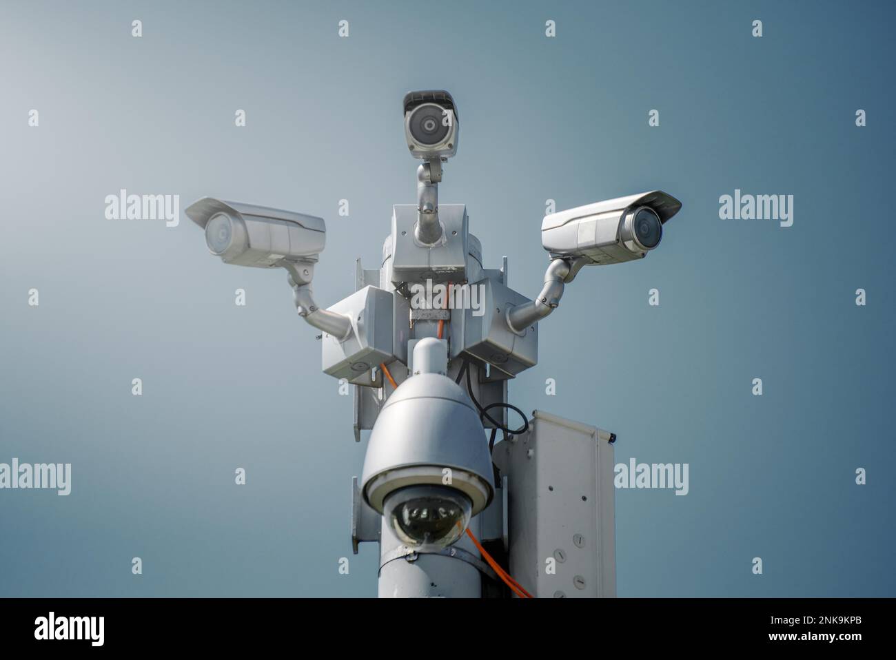 Security camera setup, cctv installation Stock Photo - Alamy