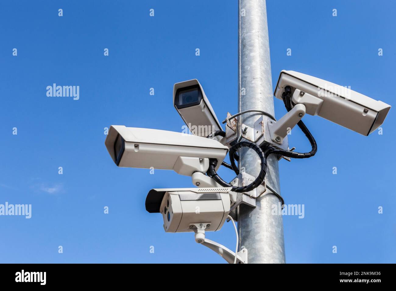 Security camera setup, cctv installation Stock Photo - Alamy