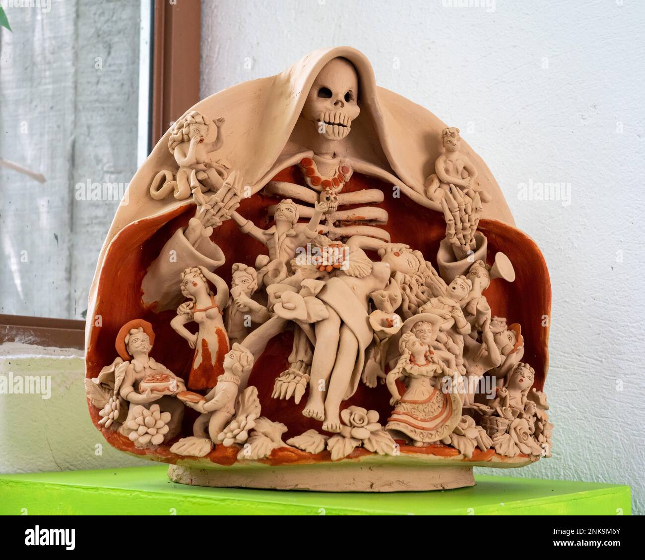 Statue in the ceramic studio of master artist Angelica Delina Vazquez ...