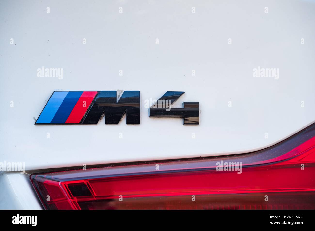 Slovenia, Ljubljana - 31 January 2023: BMW M4 high performance car ...