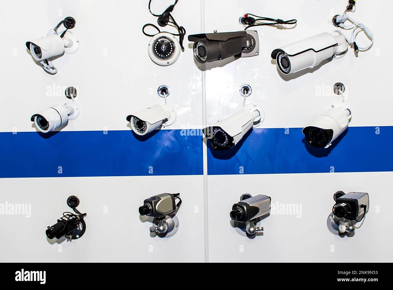 Security camera setup, cctv installation Stock Photo - Alamy